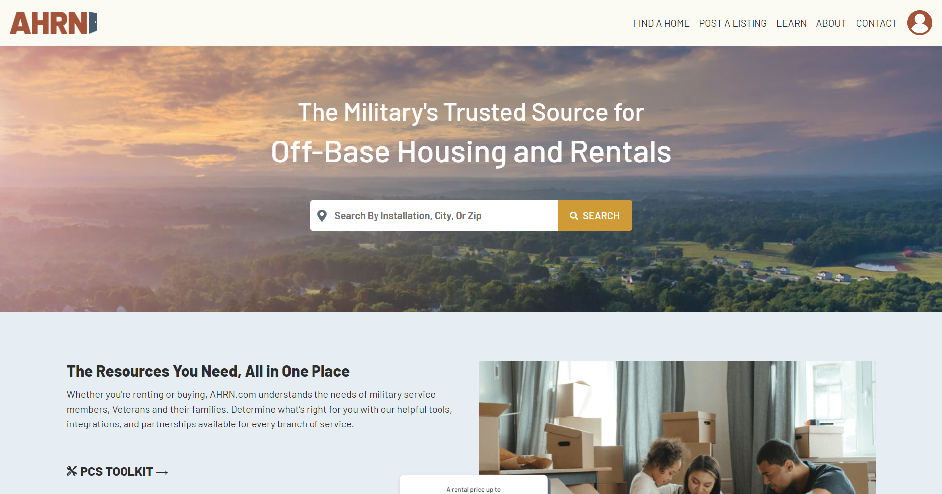 AHRN.com: Serving Those Who Serve - Advantages for Military and Their Families - AHRN